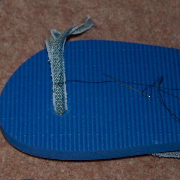 In A Flap – flip-flop denim fabric strap upcycle | Country Skills for ...