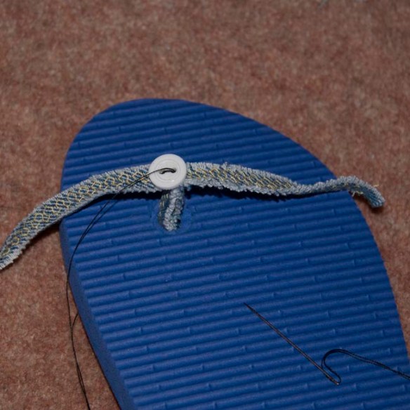 In A Flap – flip-flop denim fabric strap upcycle | Country Skills for ...